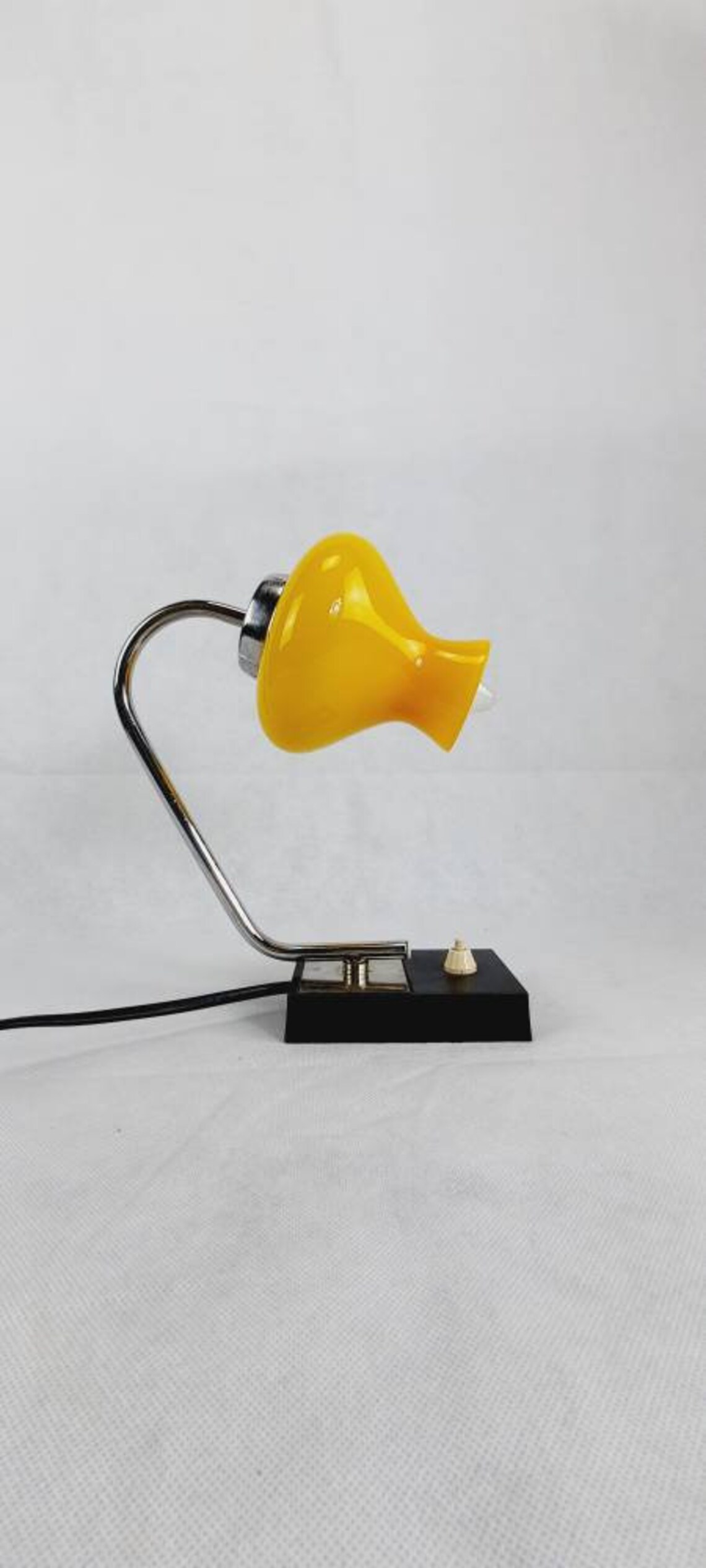 Vintage Yellow Lamp Lighting Space Age Desk Yellow Lamp - Etsy
