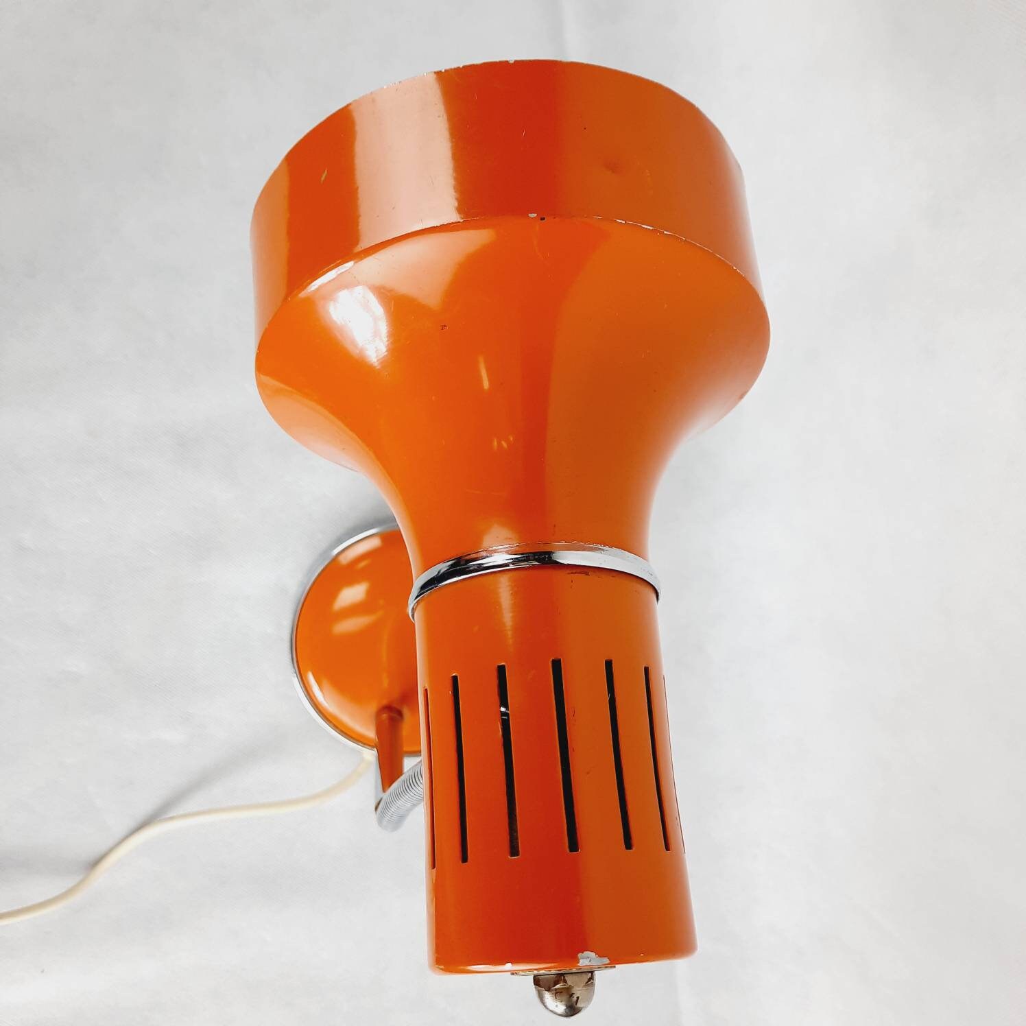 Vintage Adjustable Orange Lamp Lighting Space Age Desk | Etsy