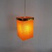 Granulated Acrylic Pendant Lamp / 1970s Plastic Pendant Light - Etsy