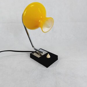 Vintage Yellow Lamp, Lighting, Space Age, Desk Yellow Lamp, Table Lamp ...