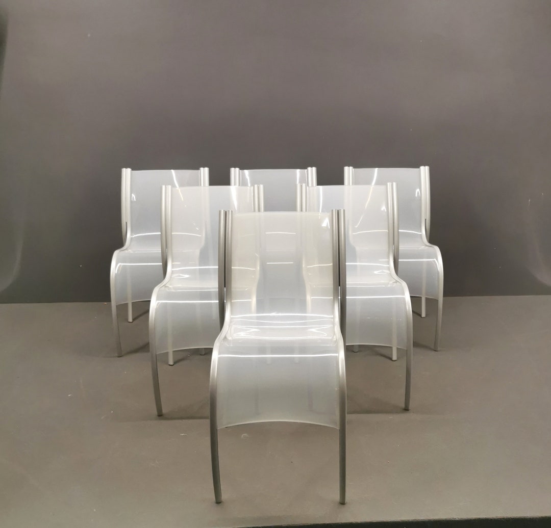 1 of 6 Dining Chair FPE Ron Arad for Kartell, Made in Italy, Space Age ...