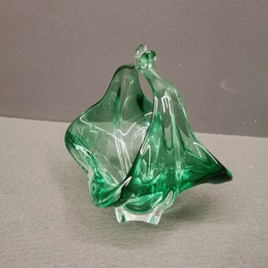 Czech Bohemian Chribska Art Glass, Glass Bowl by Jozef Hospodka, Glass ...