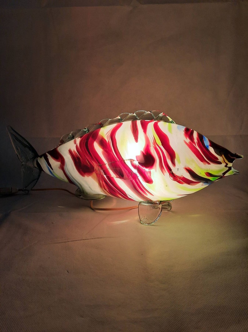 Fish-shaped Lamp in Murano Style Fish Lamphome Decoration - Etsy