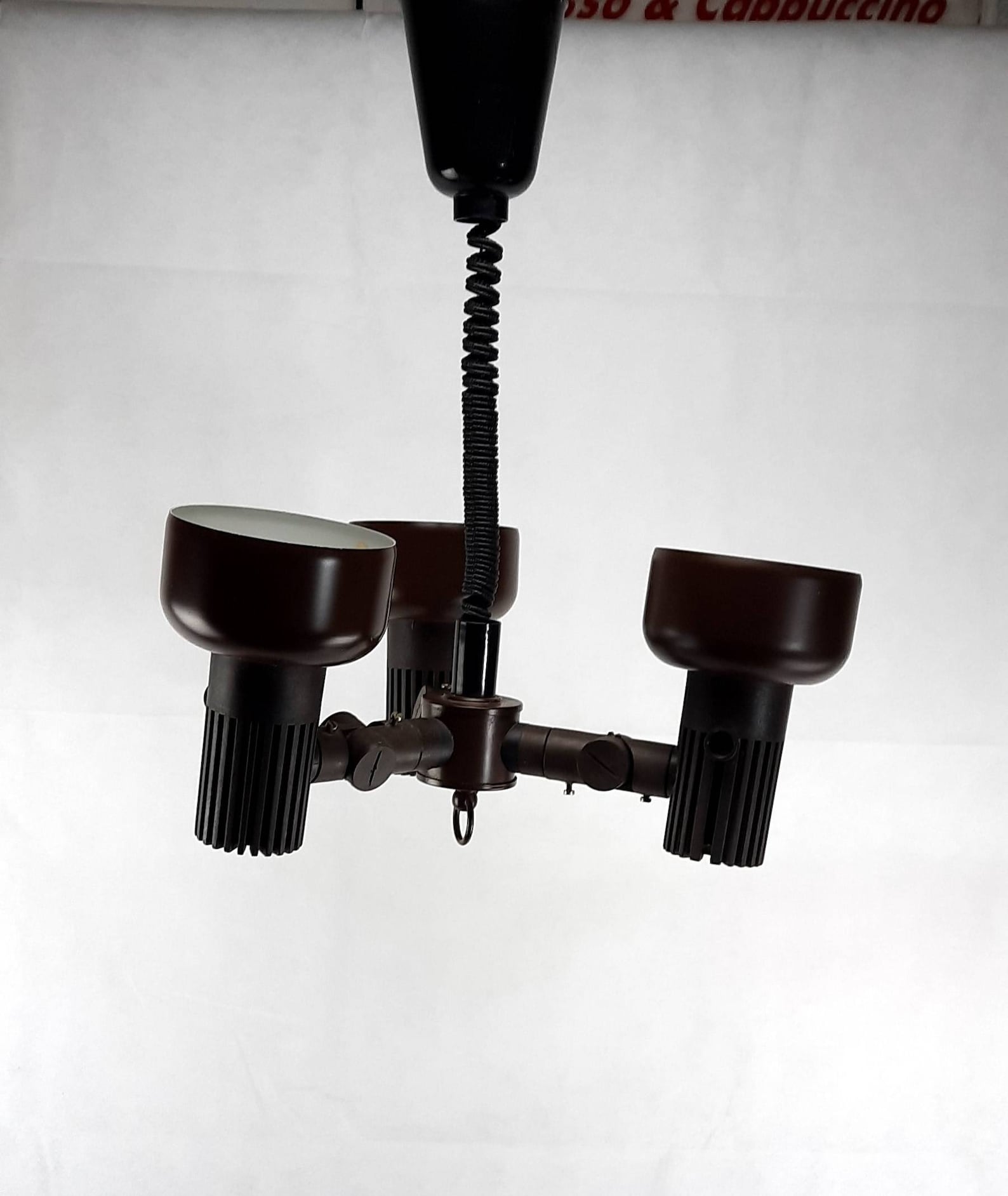 Brown Space Age Adjustable Lamp Pull Down Lamp Mid Century | Etsy