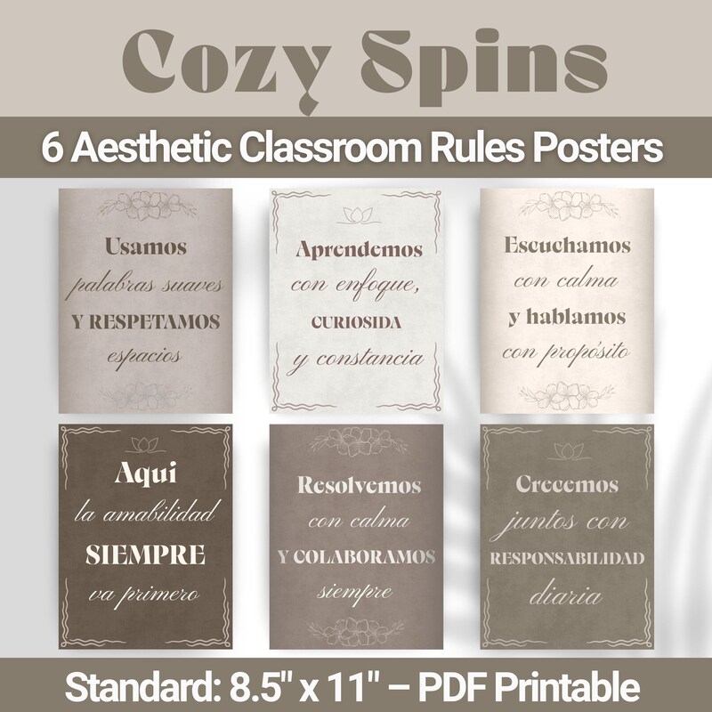 Spanish Class Rules Poster - Etsy