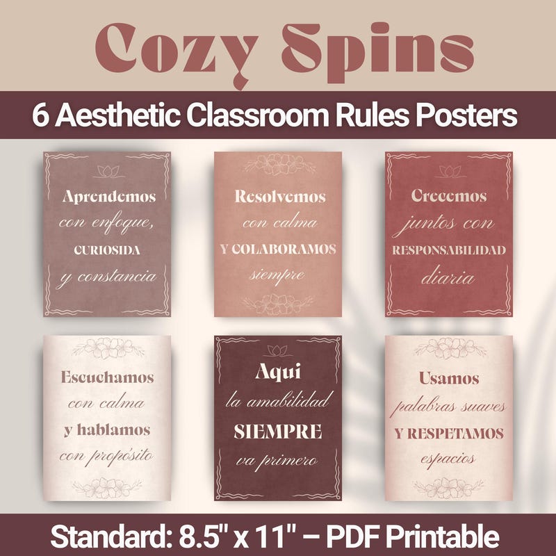 Spanish Class Rules Poster - Etsy