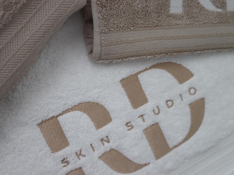 Custom Embroidered Towels With Business Logos. Multiple Sizes: Face ...