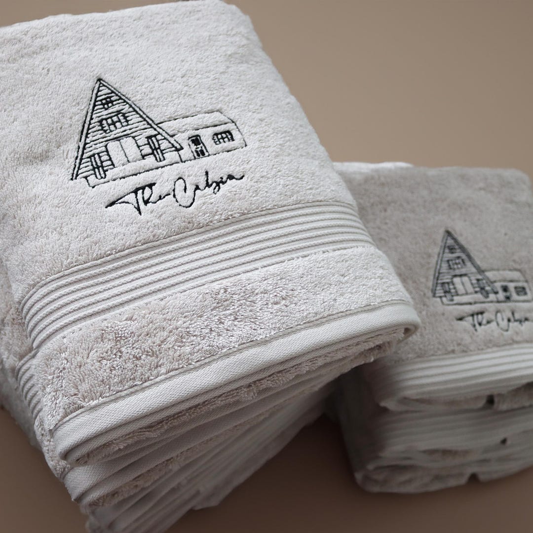 Custom Embroidered Towels, Personalised Guest Towels, Luxury ...