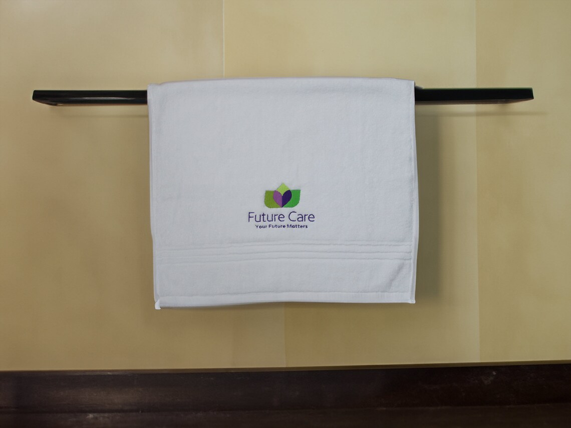 Personalised Towel, Personalised Logo Name Monogramed Towel, Face Cloth ...