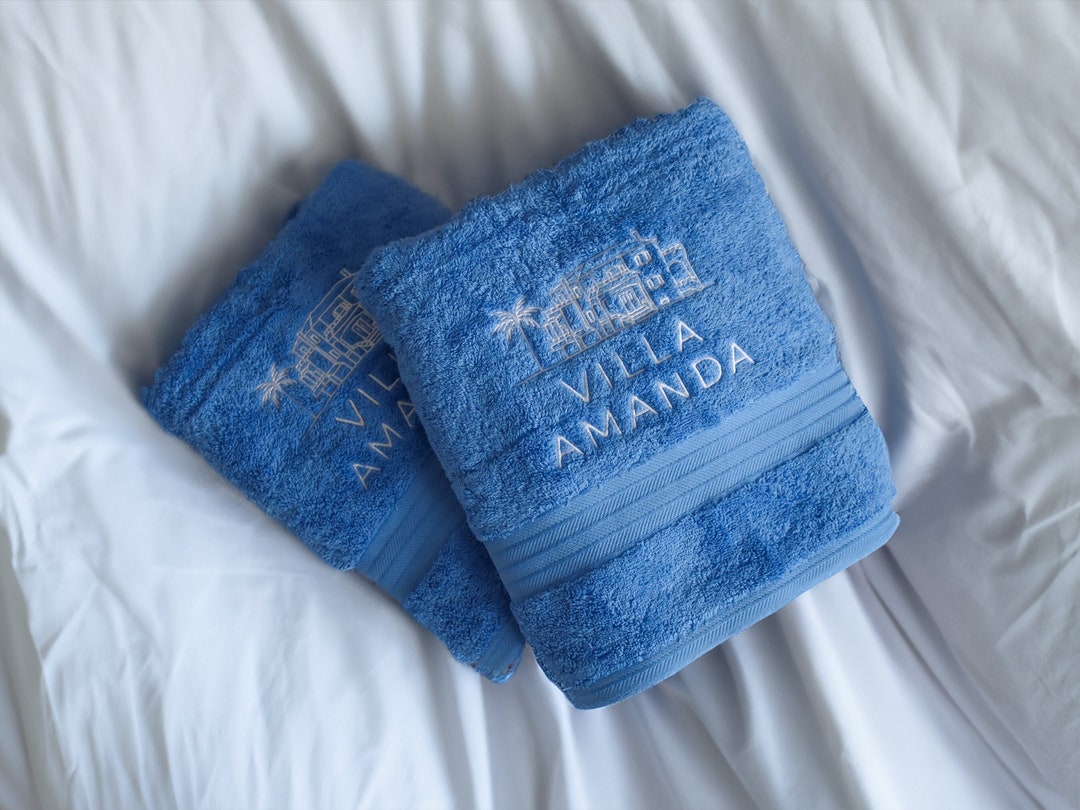 Hotel Personalised Towel, Hospitality Personalised Towel With Business ...