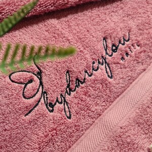 Personalised Towel With Business Logo, Name Embroidery, Custom Logo ...