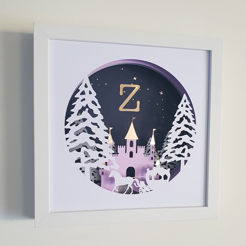 Princess Inspired Shadow Box SVG PDF PNG Paper Cutting Instant | Etsy UK