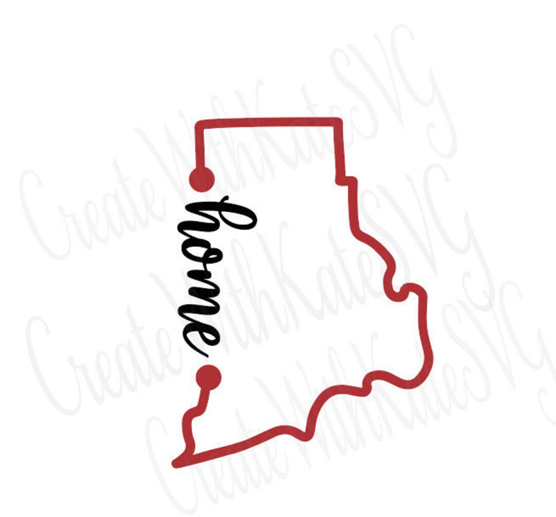 Rhode Island State Outline SVG Rhode Island Home Outline RI - Etsy