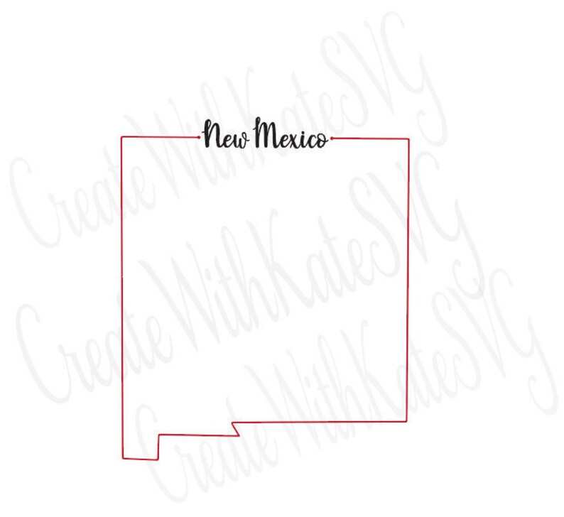 New Mexico State Outline SVG, NM Outline - Etsy