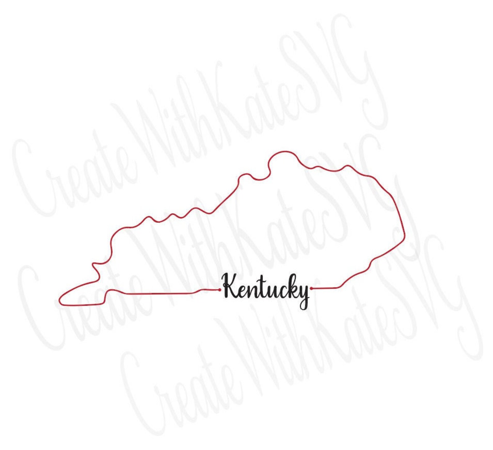 Kentucky State Outline SVG, KY Outline - Etsy
