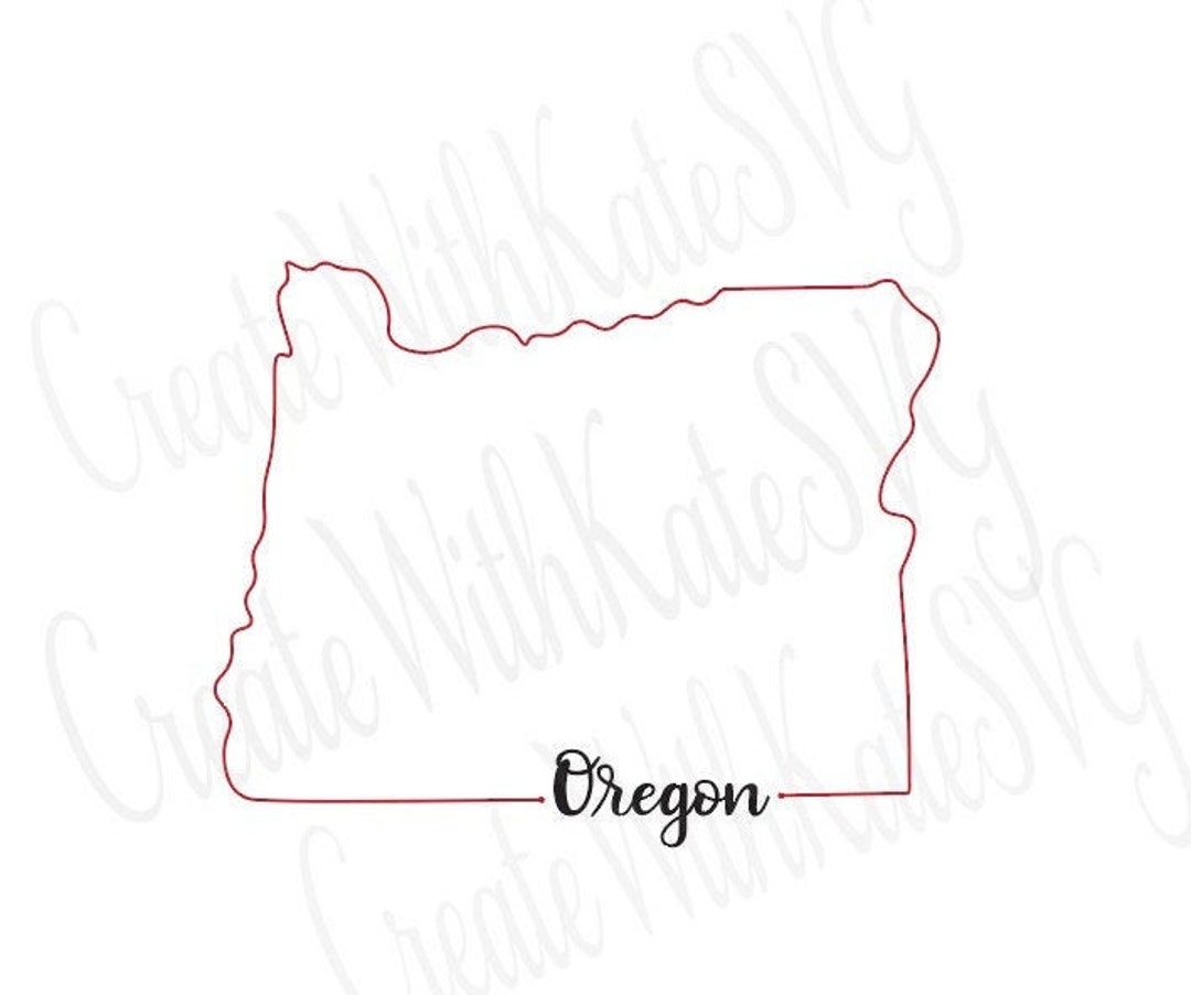 Oregon State Outline SVG, OR Outline - Etsy