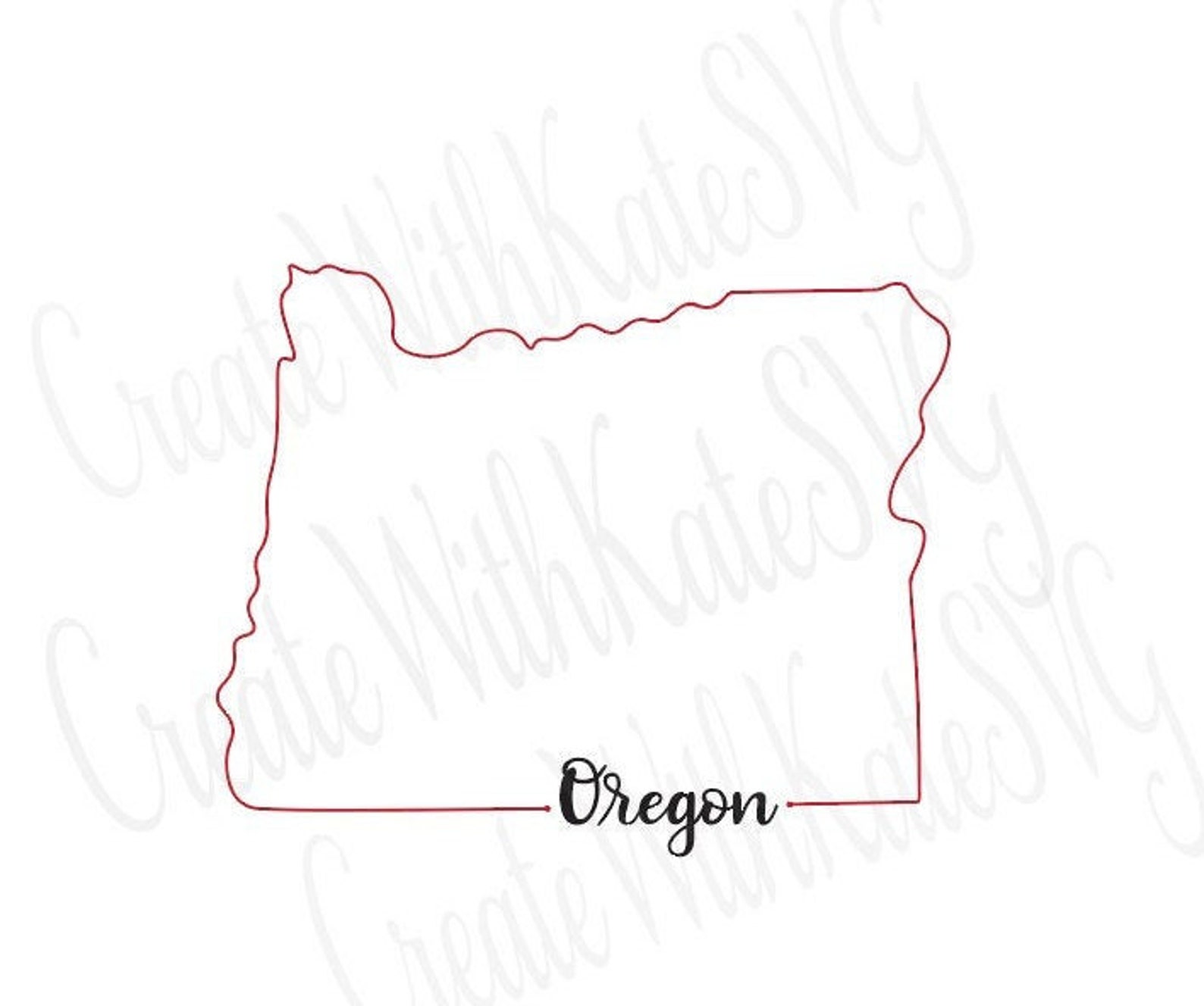 Oregon State Outline SVG, OR Outline - Etsy