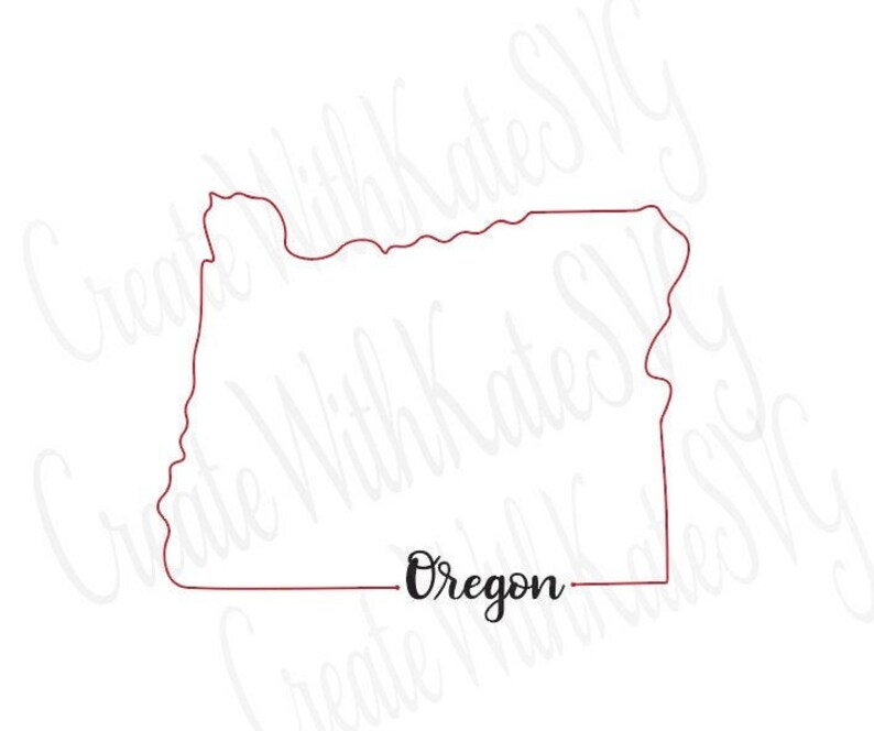 Oregon State Outline SVG, OR Outline - Etsy