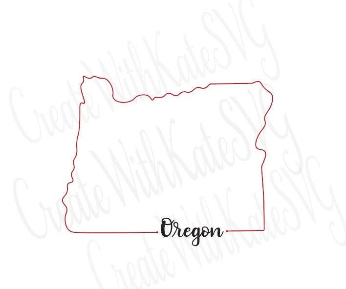 Oregon State Outline SVG, OR Outline - Etsy