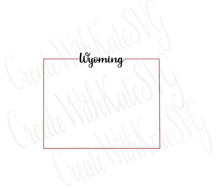 Wyoming State Outline SVG, WY Outline - Etsy
