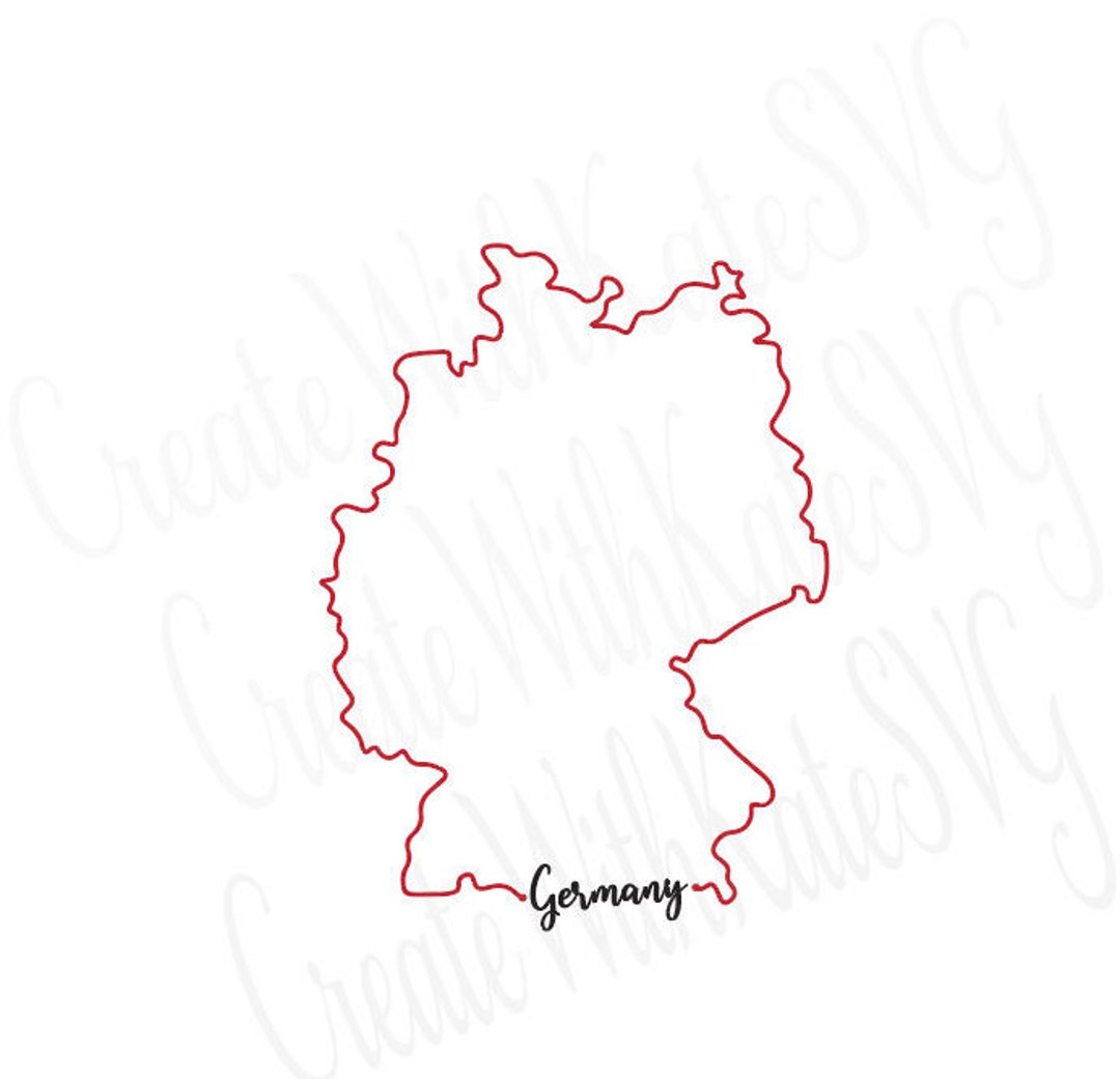 Germany SVG, Germany Outline - Etsy