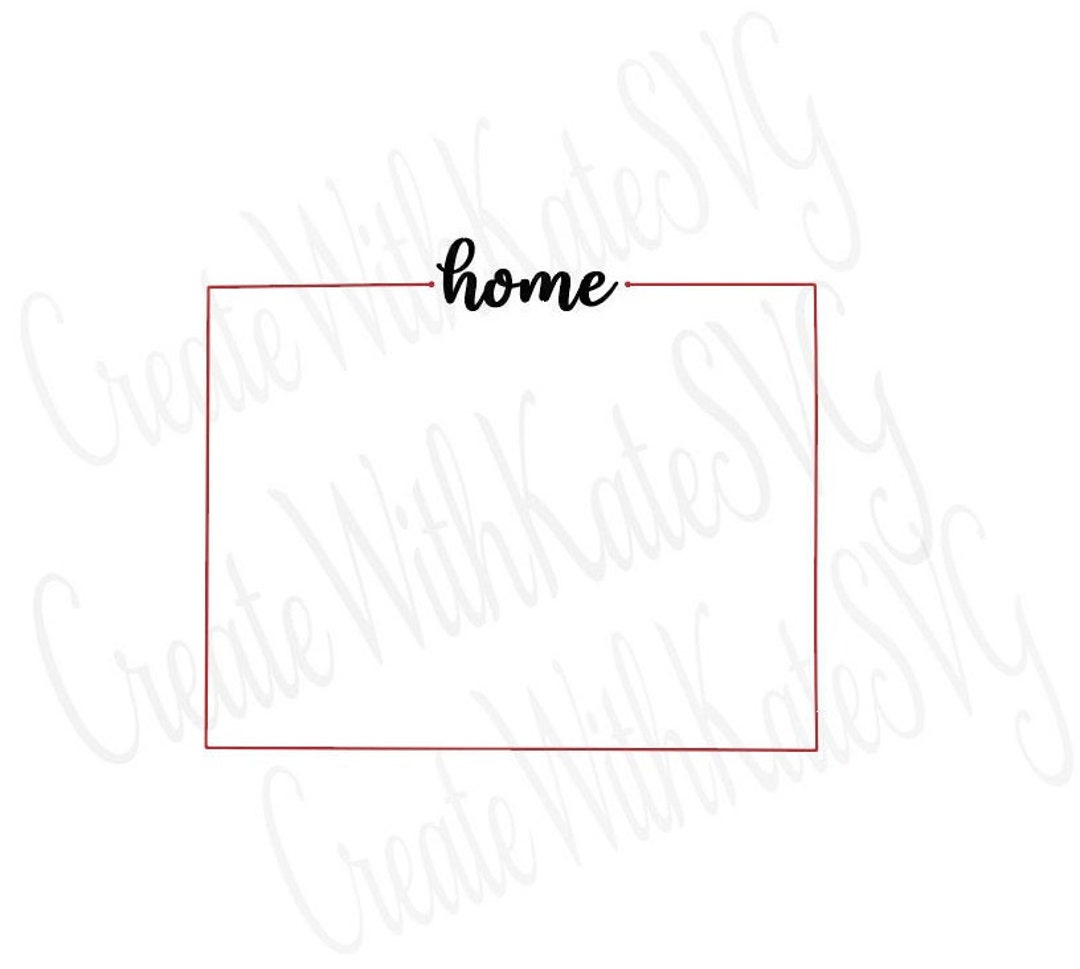 Colorado State Outline SVG, Colorado State Home, CO Outline - Etsy