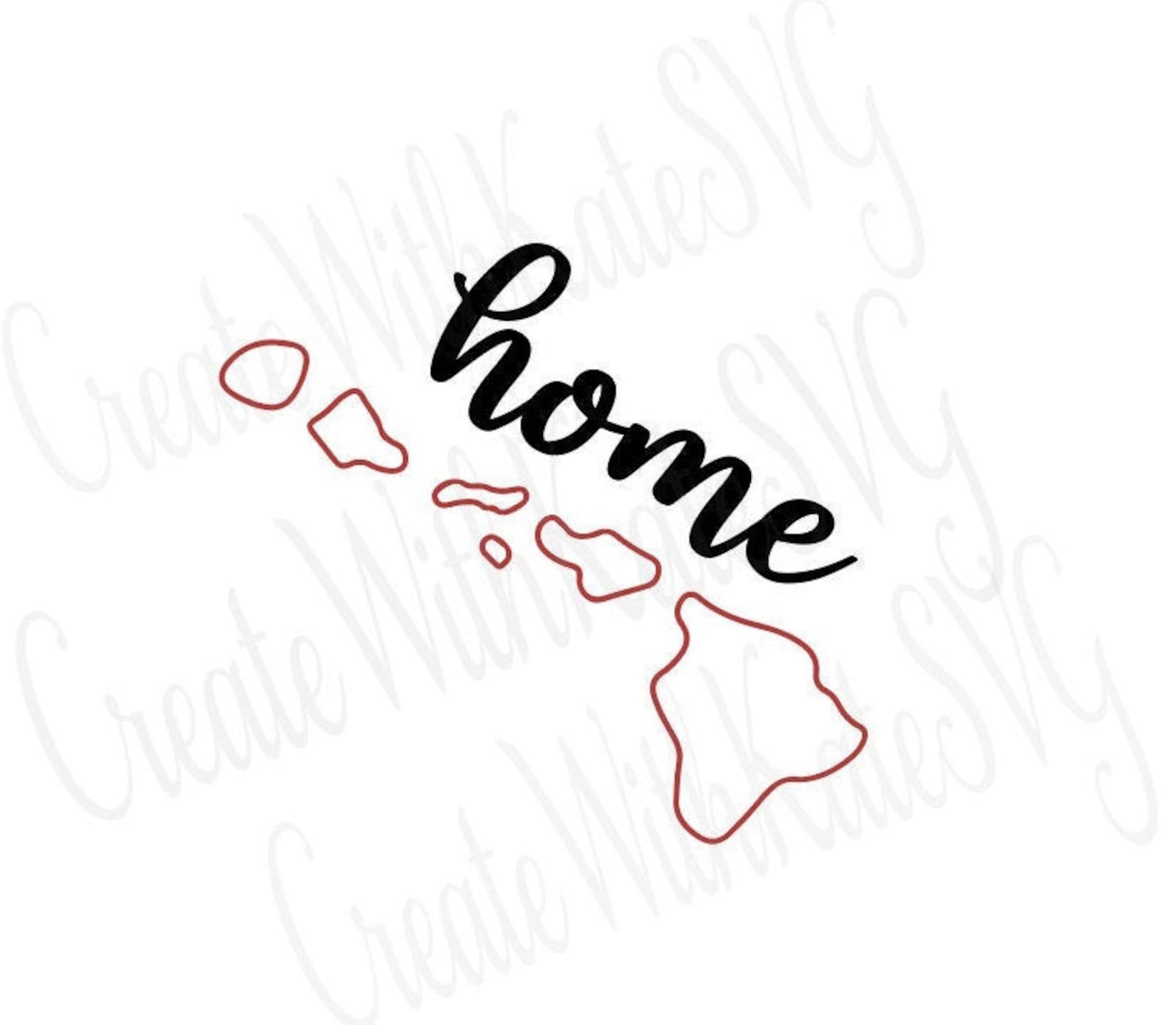 Hawaii State Outline SVG, Hawaii Home Outline, HI Outline - Etsy