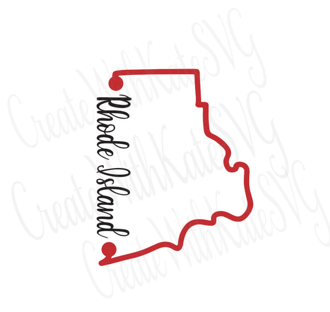 Rhode Island State Outline SVG, RI Outline - Etsy