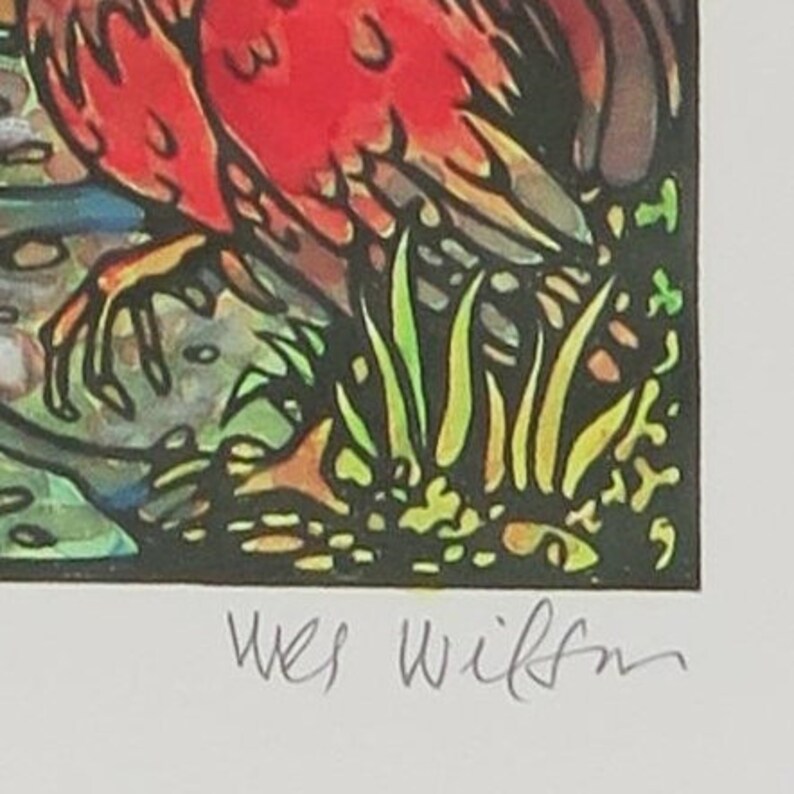 Lady in the Hall of Flowers, by Wes Wilson Giclée Print Signed ...