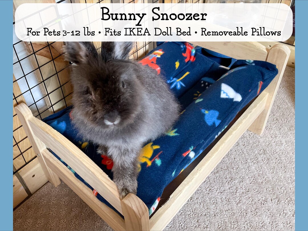 Bunny Snoozer | Fleece Rabbit Snuggle Bed With Removable Pillows - Etsy