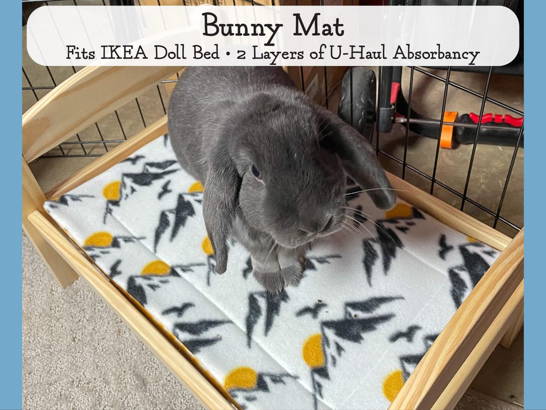 Bunny Mat | IKEA Doll Bed Liner | Small Animal Bedding - Etsy