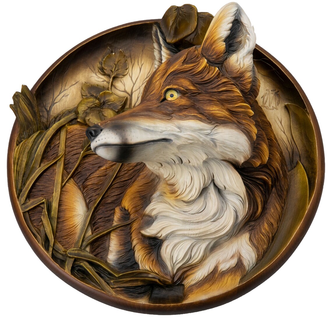 Fox Wood Art Handcrafted Decor Wild Life Wall Art Wood - Etsy