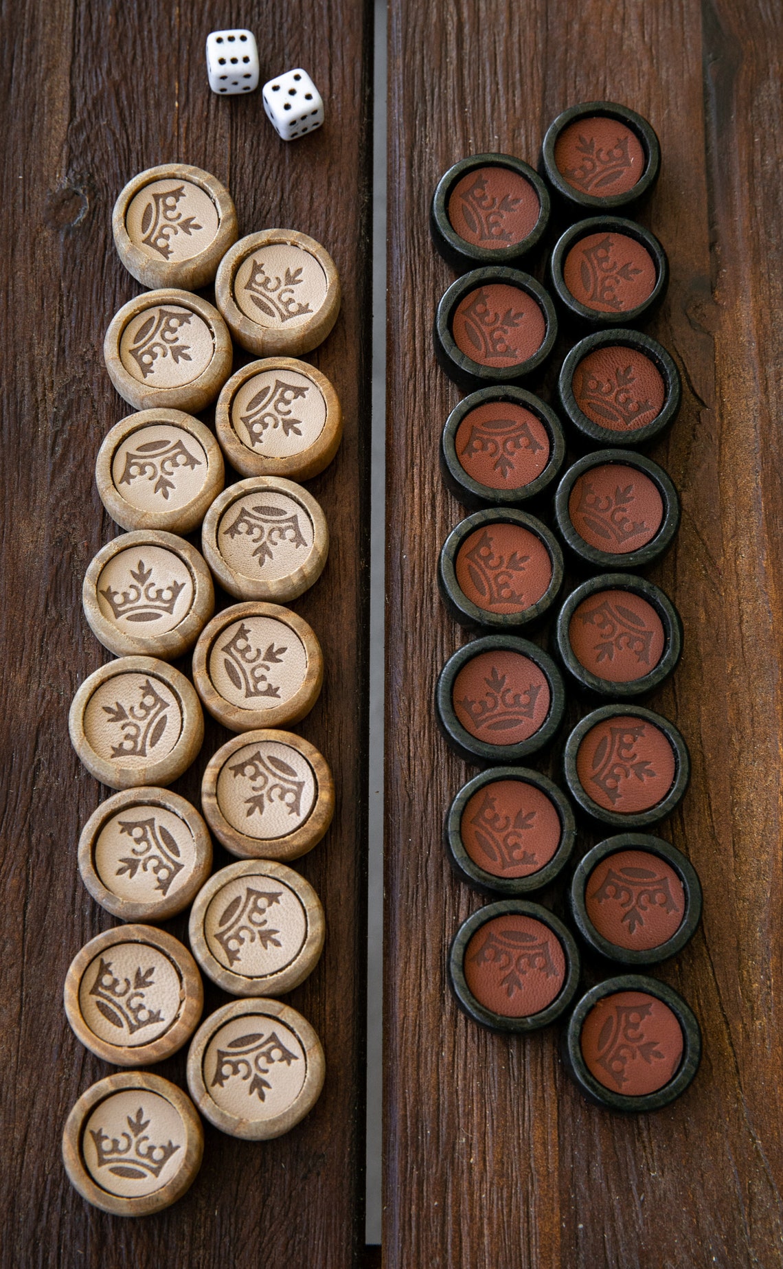 Backgammon Game Pieces and Dice Replacement Luxury Checkers | Etsy