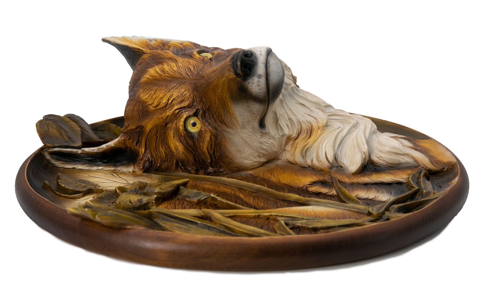 Fox Wood Art Handcrafted Decor Wild Life Wall Art Wood - Etsy