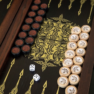 Backgammon Game Pieces and Dice Replacement Luxury Checkers | Etsy