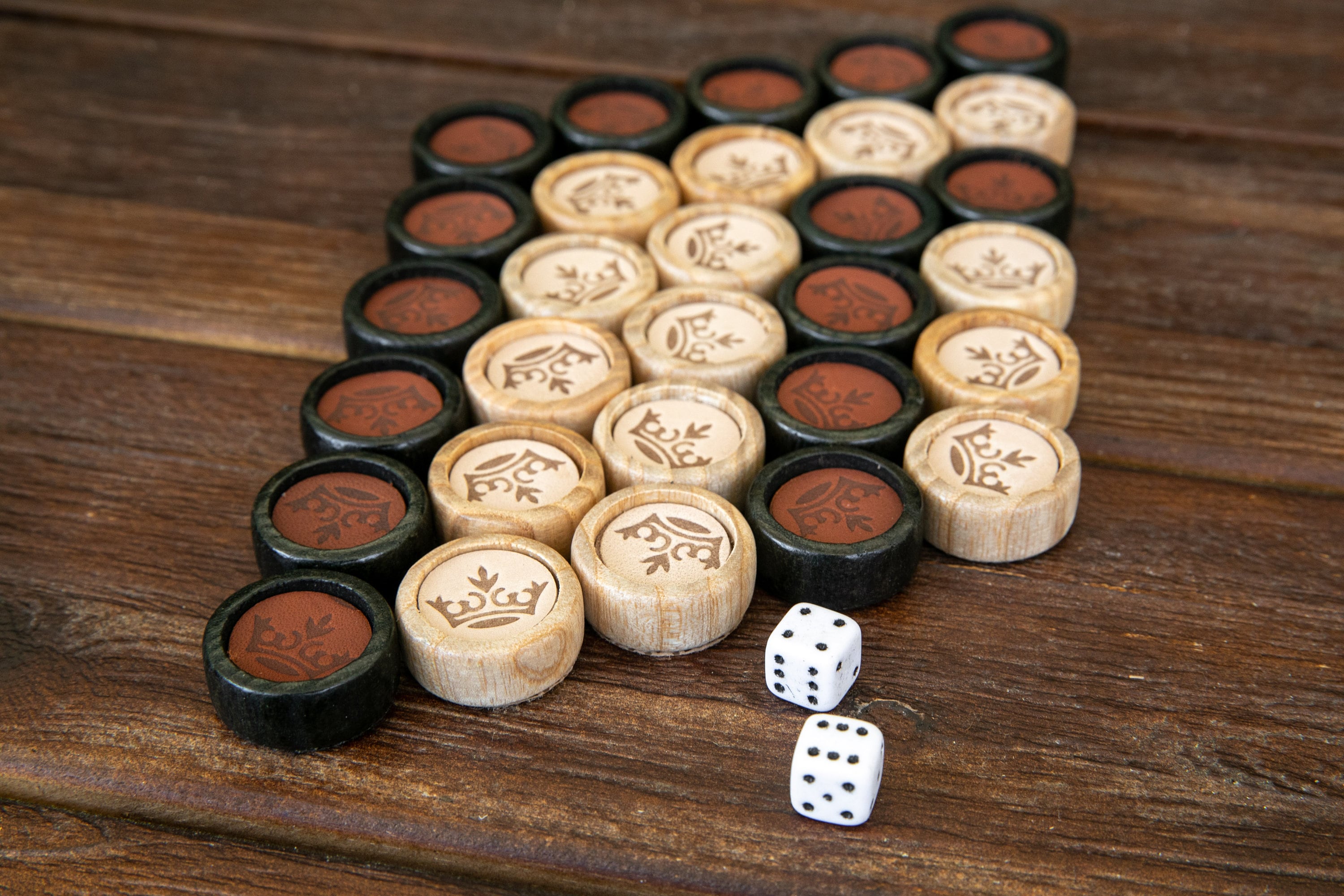 Backgammon Game Pieces and Dice Replacement Luxury Checkers | Etsy