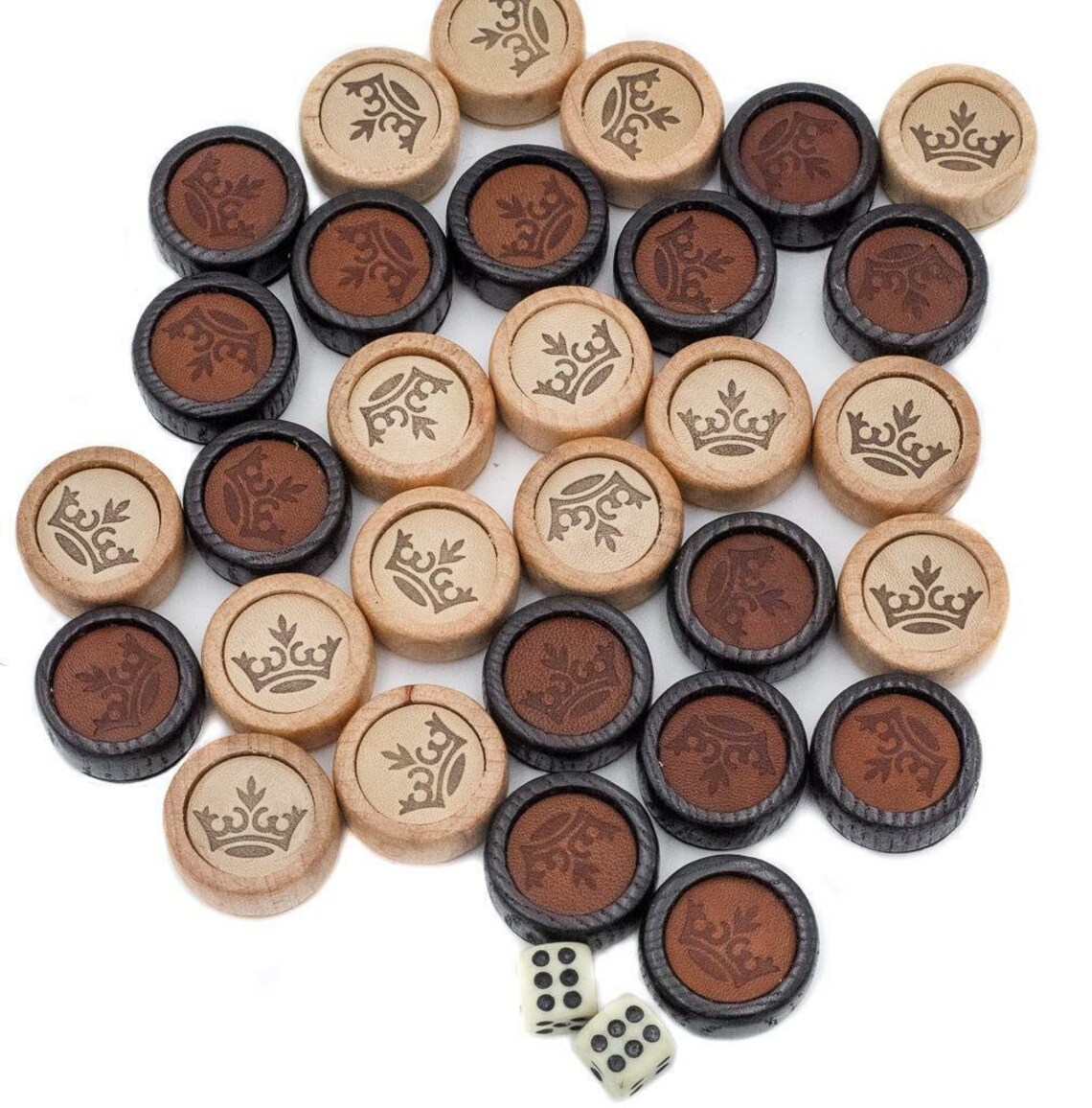 Backgammon Game Pieces and Dice Replacement Luxury Checkers | Etsy