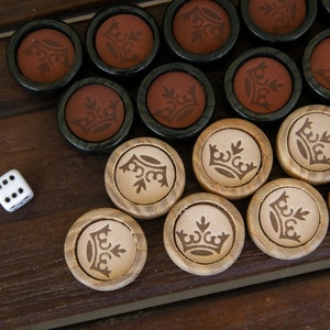 Backgammon Game Pieces and Dice Replacement Luxury Checkers | Etsy