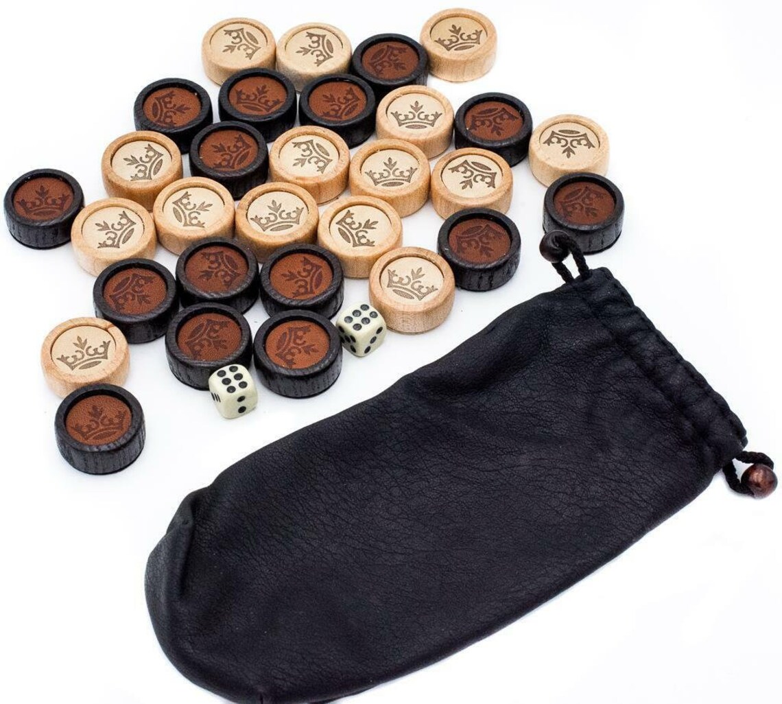 Backgammon Game Pieces and Dice Replacement Luxury Checkers - Etsy