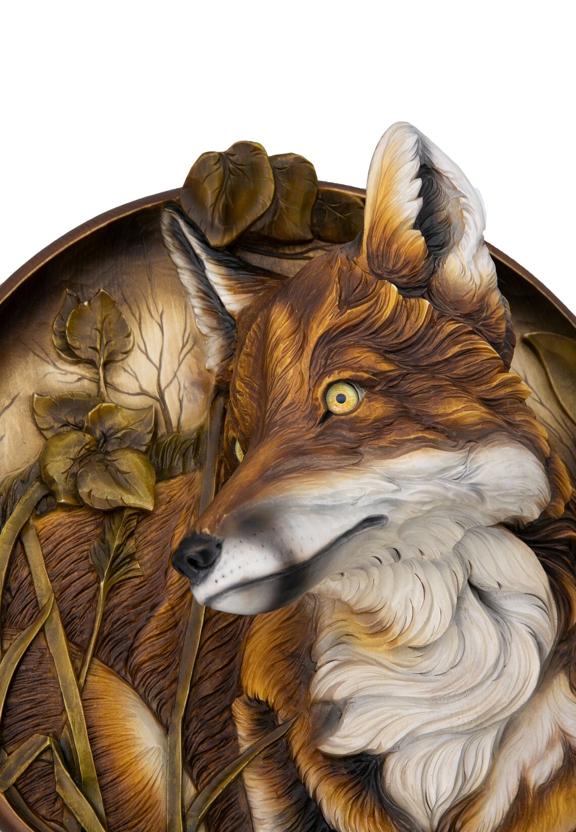 Fox Wood Art Handcrafted Decor Wild Life Wall Art Wood - Etsy