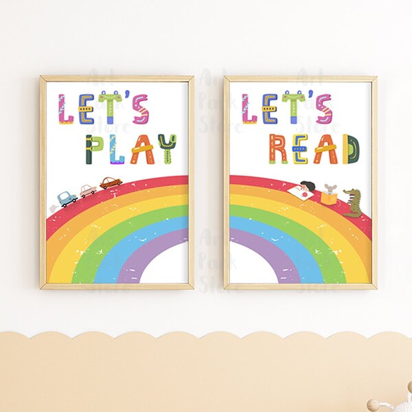 Lets Read Sign - Etsy