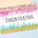 Gold Glitter Congratulations Card: Watercolor Celebration (digital ...