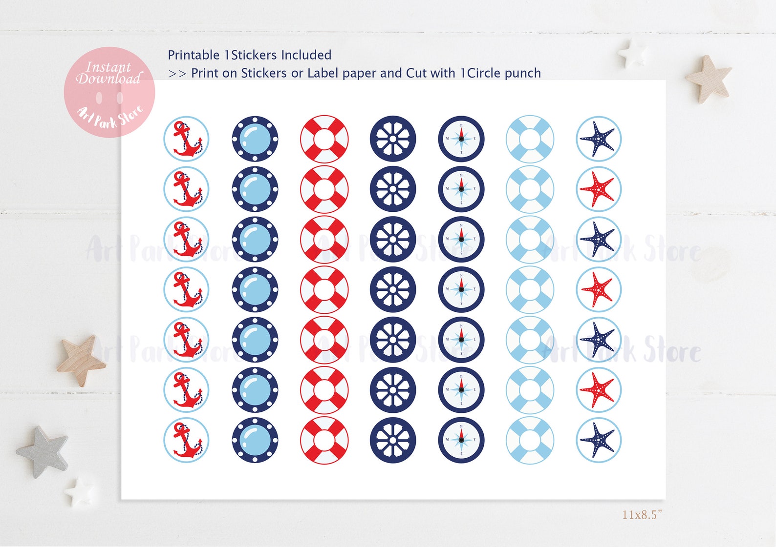 Nautical Kids Reward Chart Printable: Editable Behavior Tracker ...