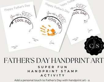 Father's Day Handprint Art Activity Best Dad Ever Coloring Printable ...