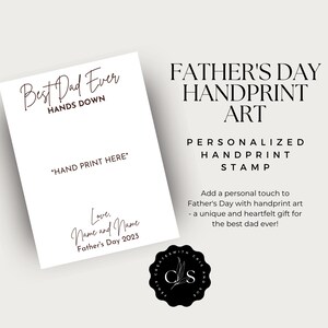 Father's Day Handprint Art Activity Best Dad Ever Coloring Printable ...
