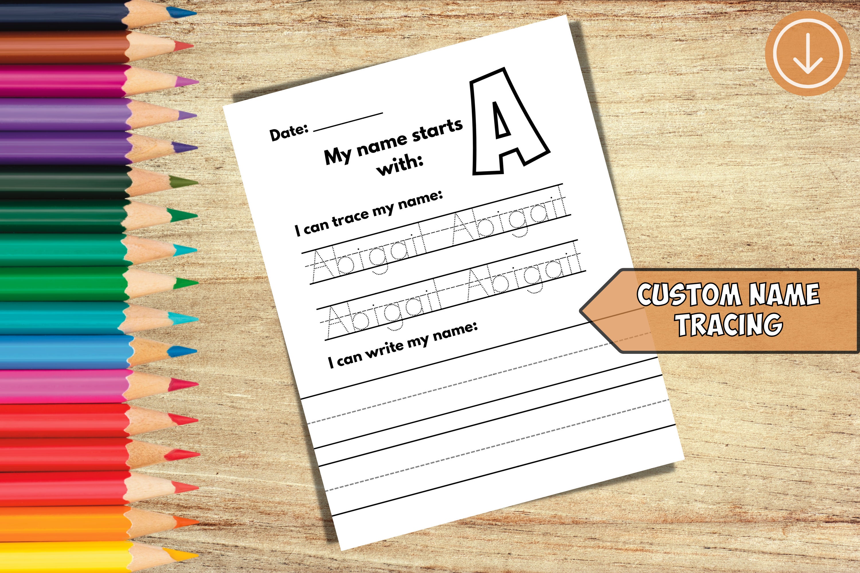 Personalized Handwriting Practice Sheets for Kids: Learn to Write First ...