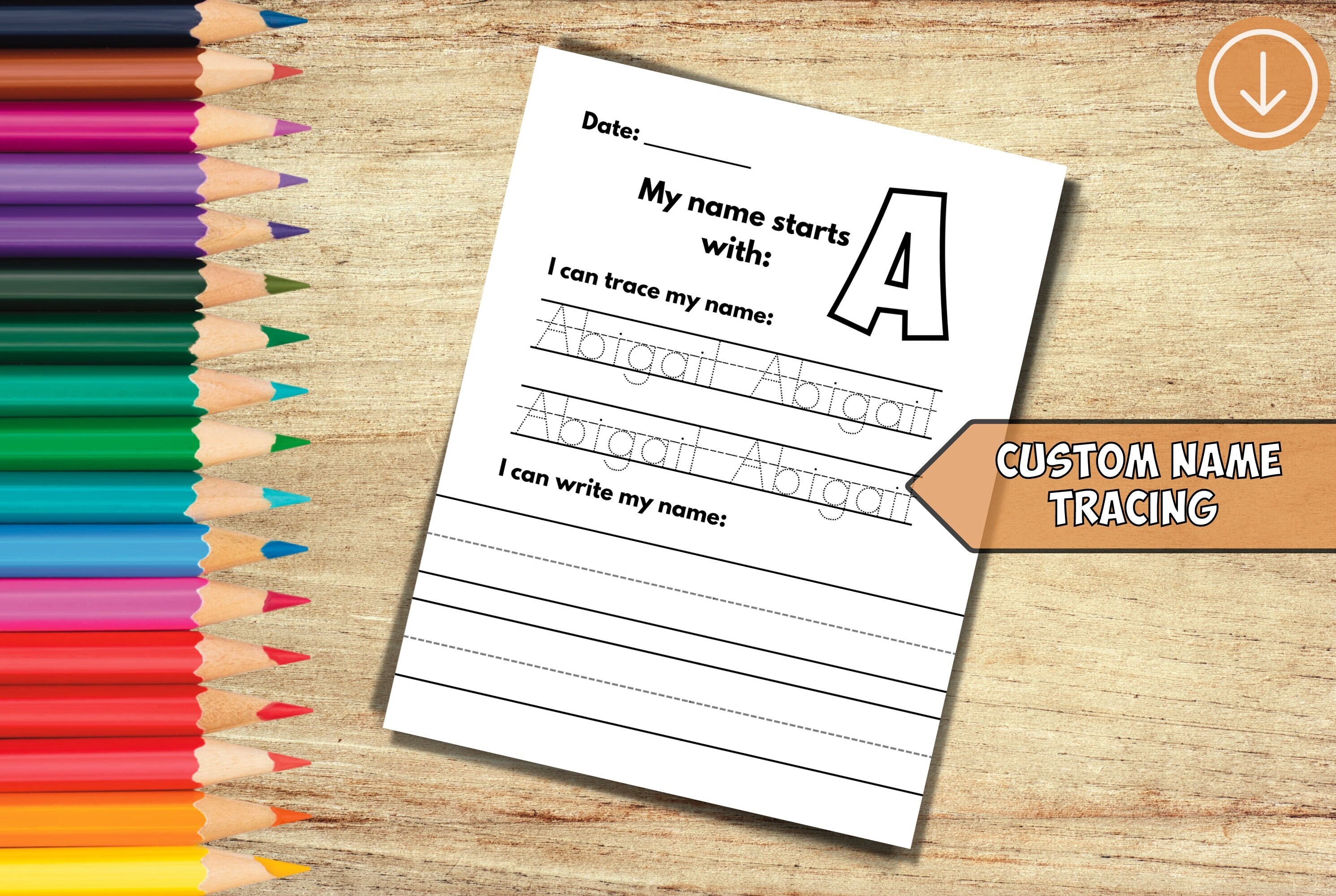 Personalized Handwriting Practice Sheets for Kids: Learn to Write First ...