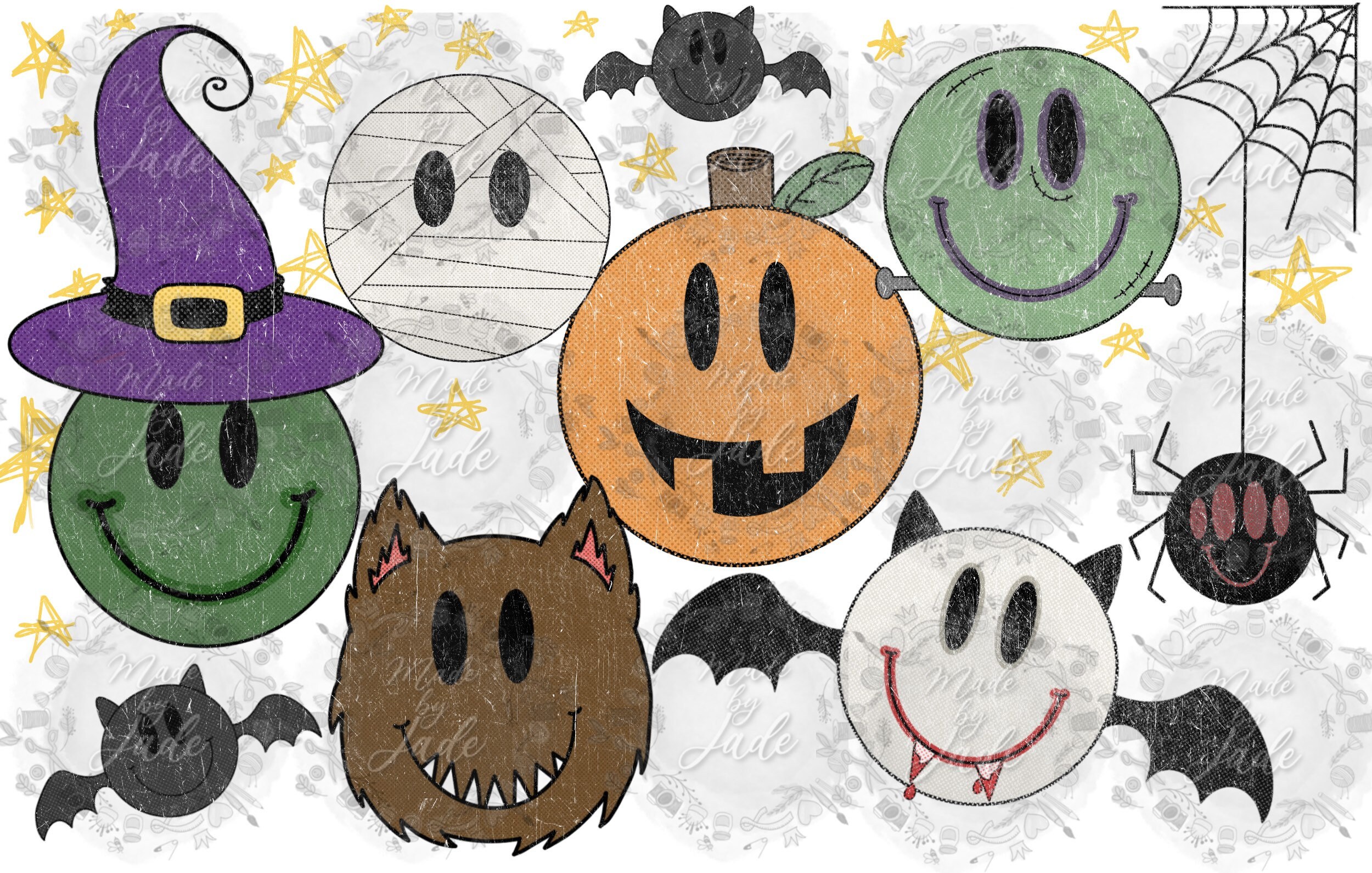 Halloween Smiley PNG, Digital Download, Sublimation Download - Etsy