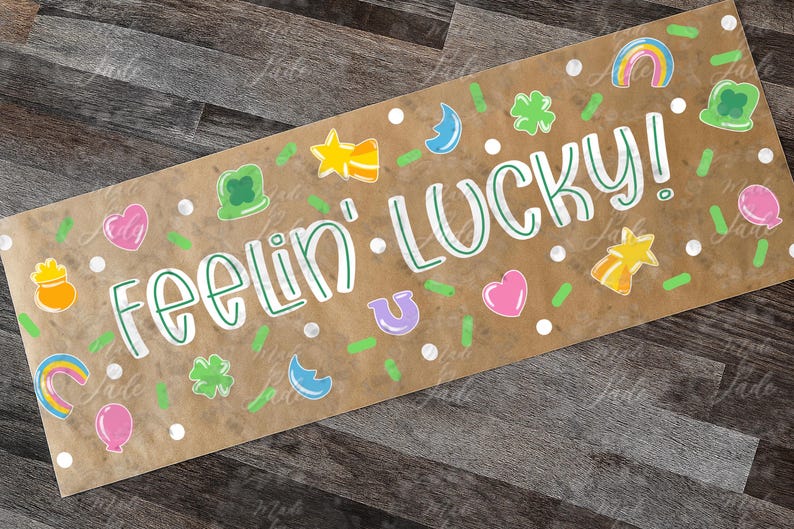 St. Patrick’s Day Digital Banner Template | Lucky Banner | DIY ...