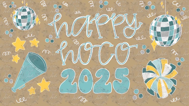 Homecoming Banner Digital Template | DIY Kraft Paper Painting - Etsy
